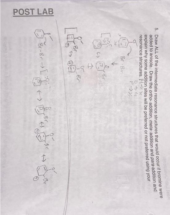 Solved 5. Draw ALL of the intermediate resonance structures | Chegg.com