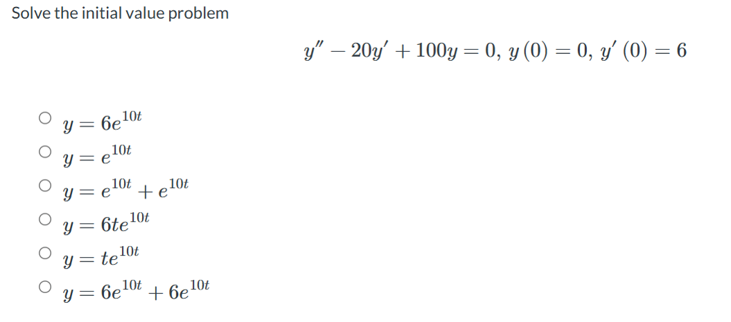 Solved Solve the initial value | Chegg.com