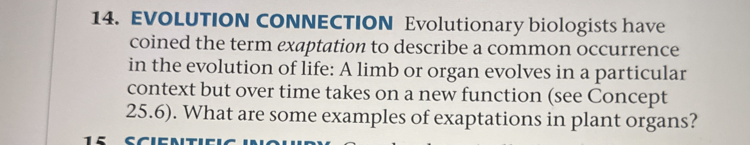 EVOLUTION CONNECTION Evolutionary biologists have | Chegg.com