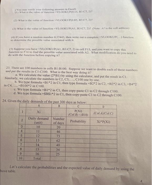 Solved (4) If you have a random number 0.57443, then write | Chegg.com