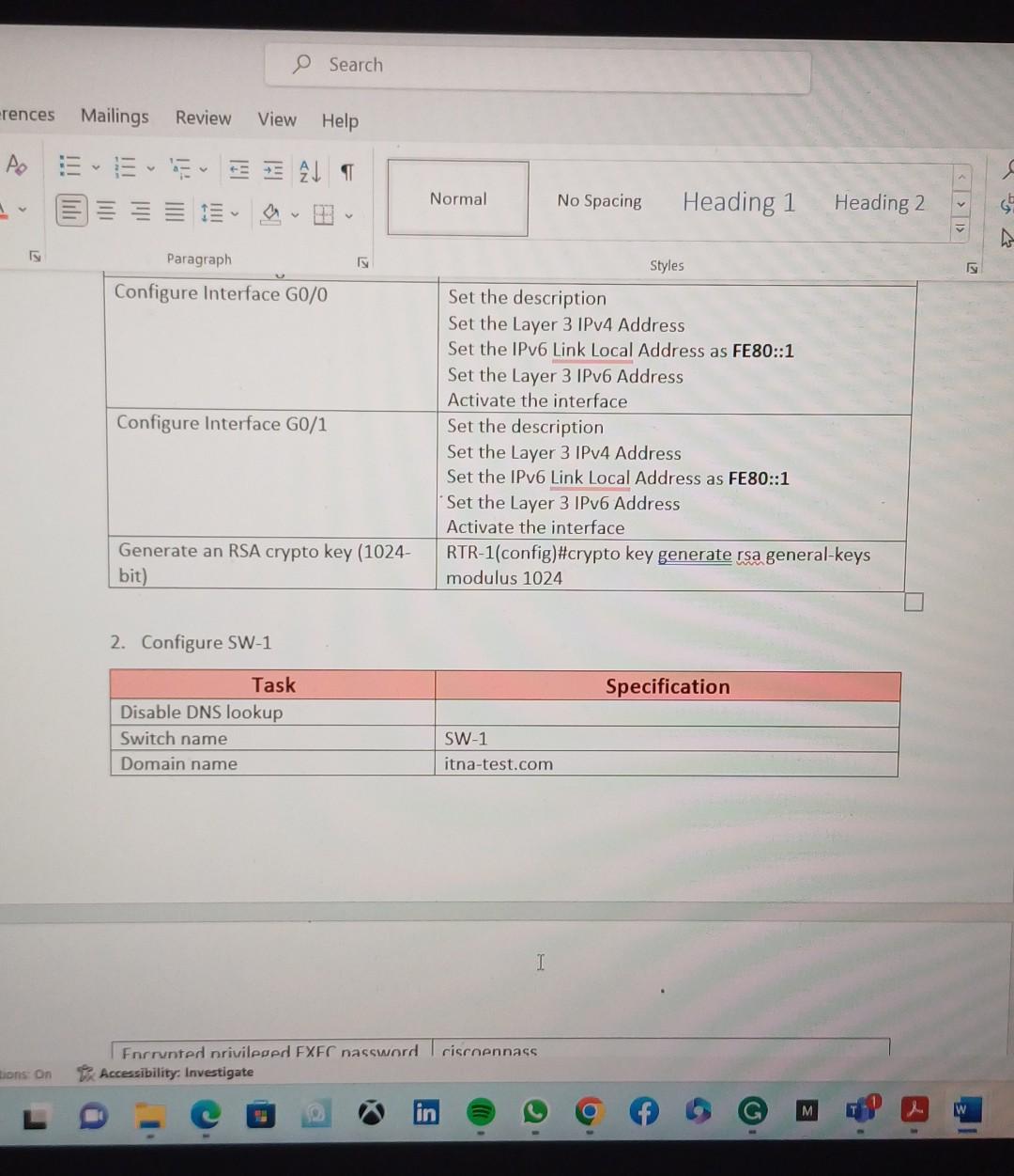 Solved NOTE USE THIS IP ADDRESS 10.20.10.0/25 WITH Test 4 - | Chegg.com