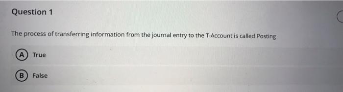 Solved Question 1 The process of transferring information | Chegg.com
