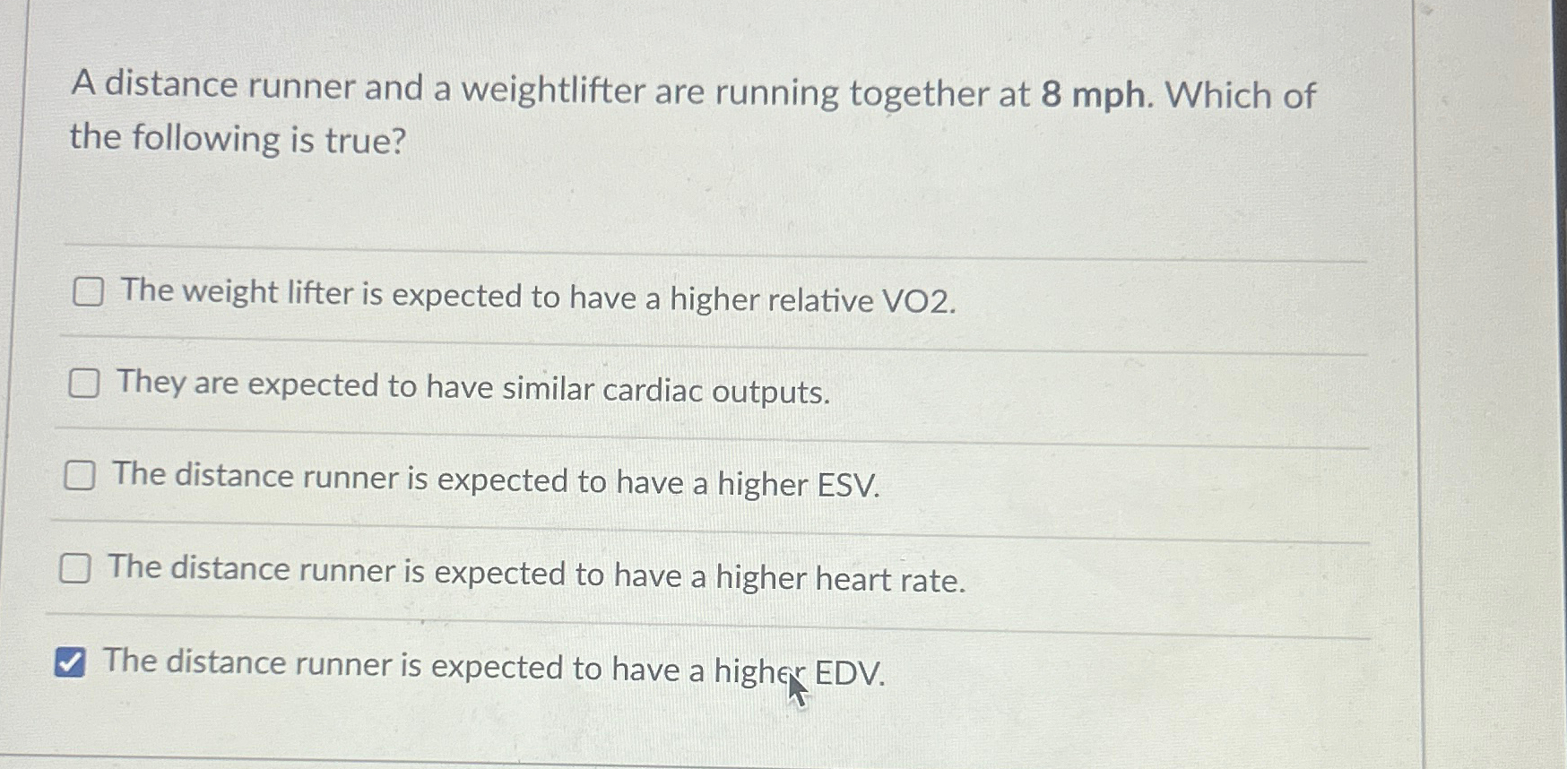 Solved A distance runner and a weightlifter are running | Chegg.com