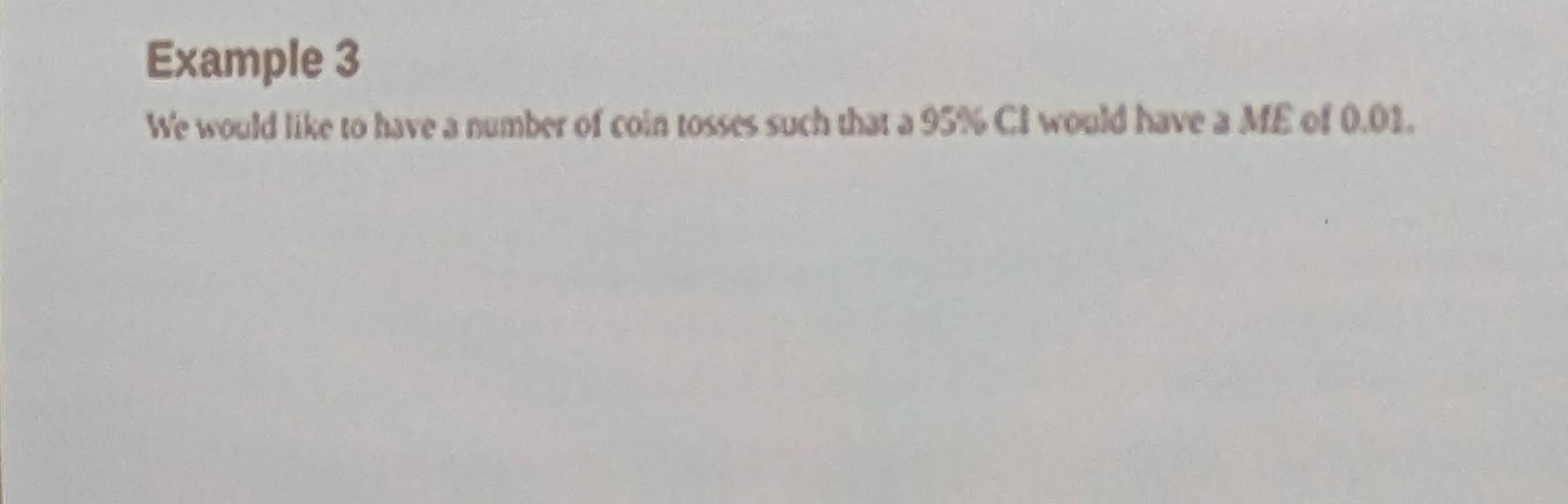Solved Example 3 We would like to have a number of coin | Chegg.com
