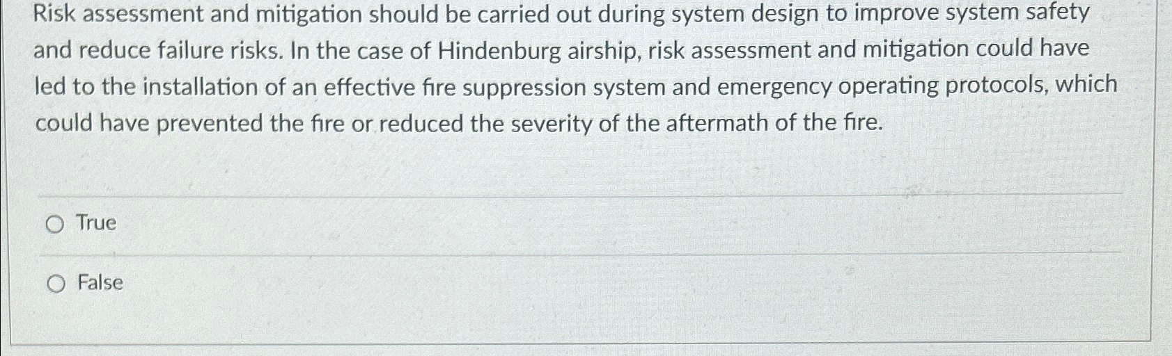 Solved Risk assessment and mitigation should be carried out | Chegg.com