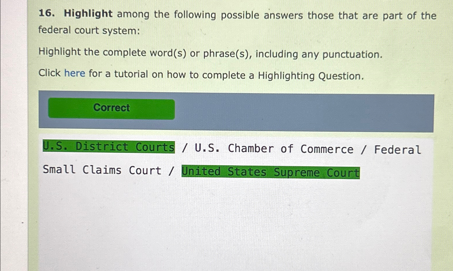 Solved Highlight among the following possible answers those | Chegg.com