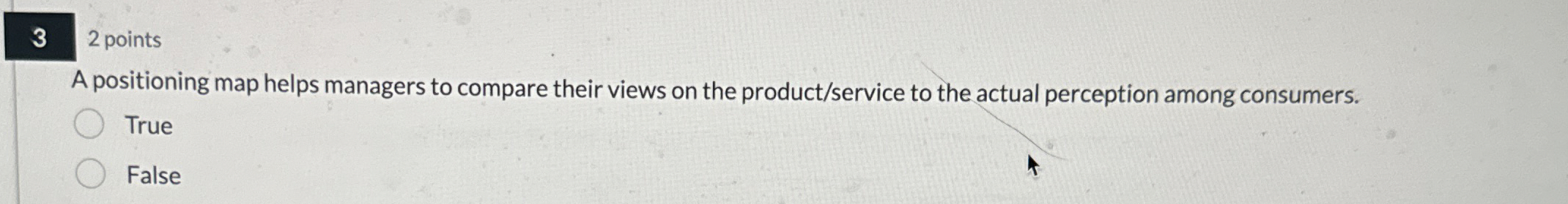 Solved 32 ﻿pointsA positioning map helps managers to compare | Chegg.com