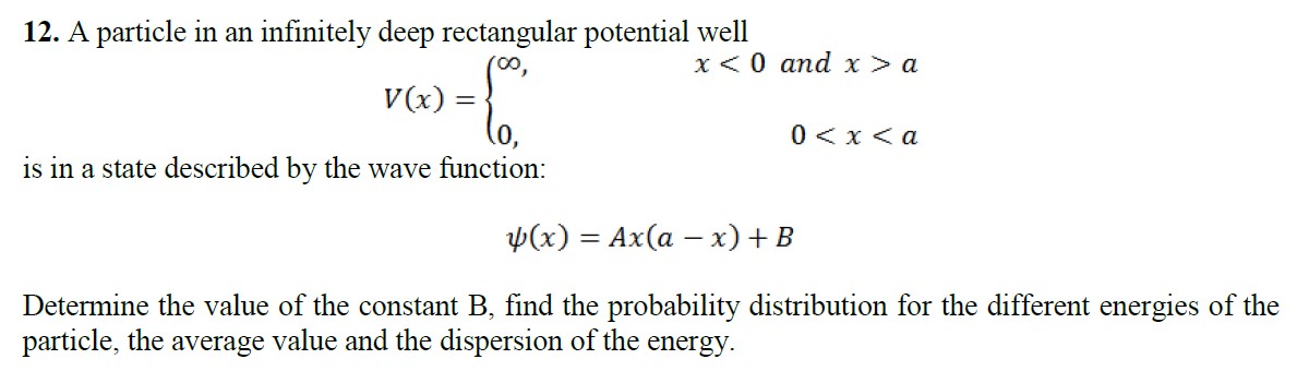 Solved Quantum Mechanics (please include as many details as | Chegg.com