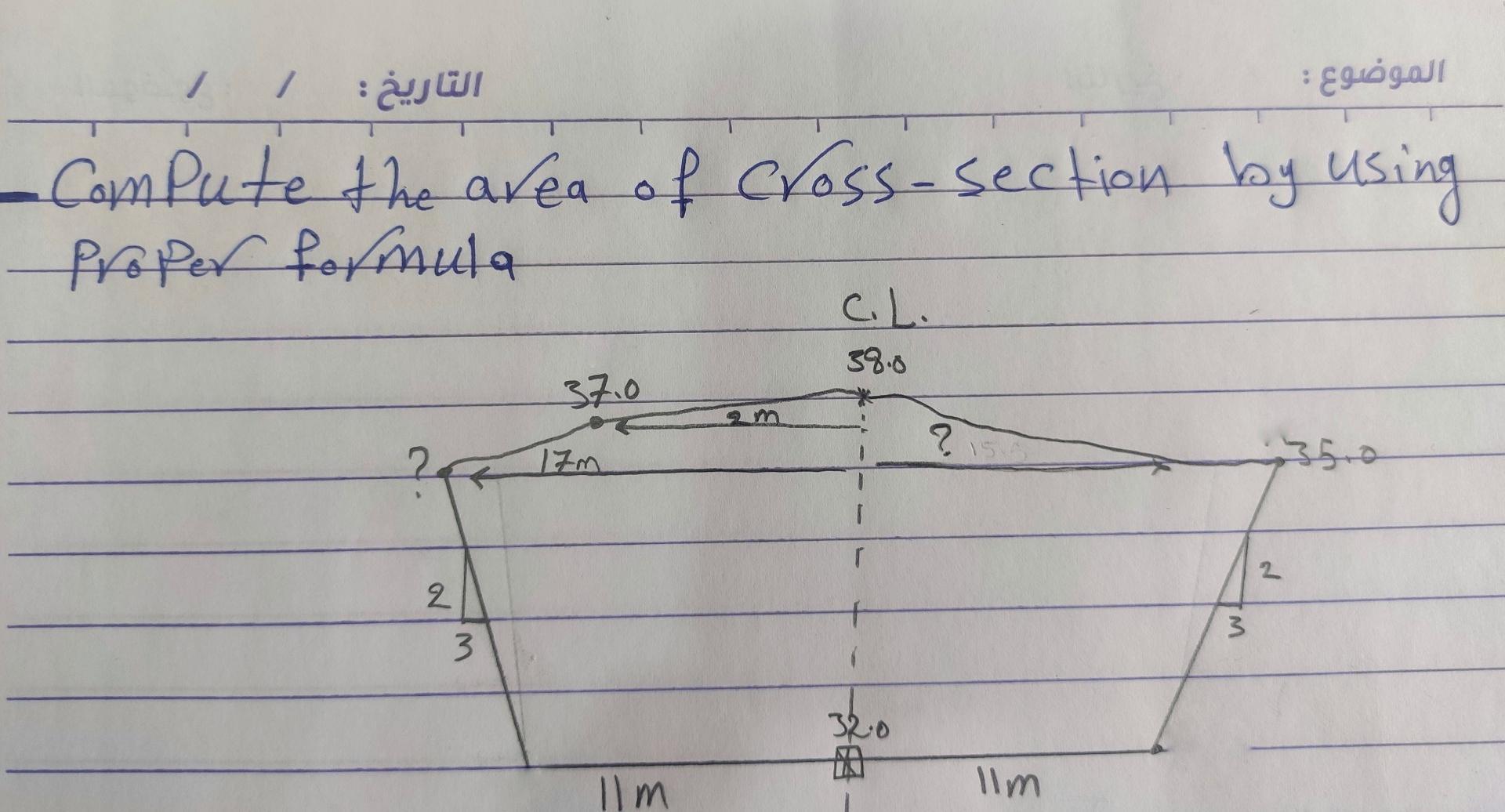 Solved - Compute the area of cross-section by using proper | Chegg.com