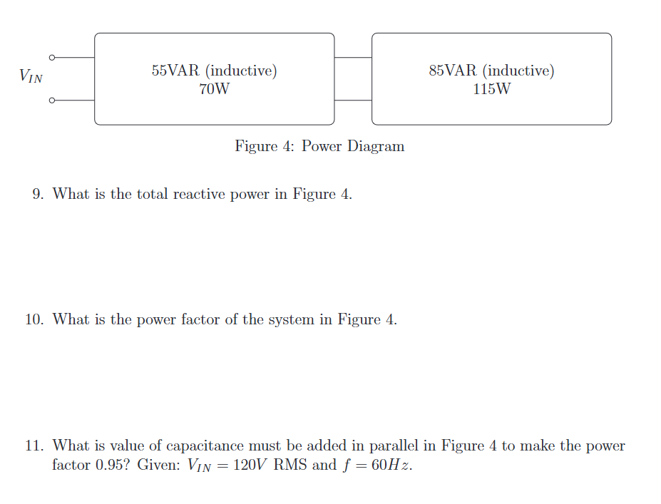 Solved Figure 4: Power DiagramWhat is ﻿the total reactive | Chegg.com