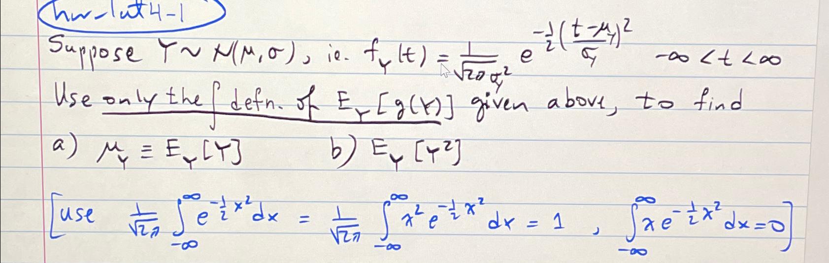 Chw-lut4-1\\nSuppose Y∼N(\\\\mu ,\\\\sigma ), ie. | Chegg.com