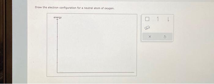 Solved Draw the electron configuration for a neutral atom of | Chegg.com