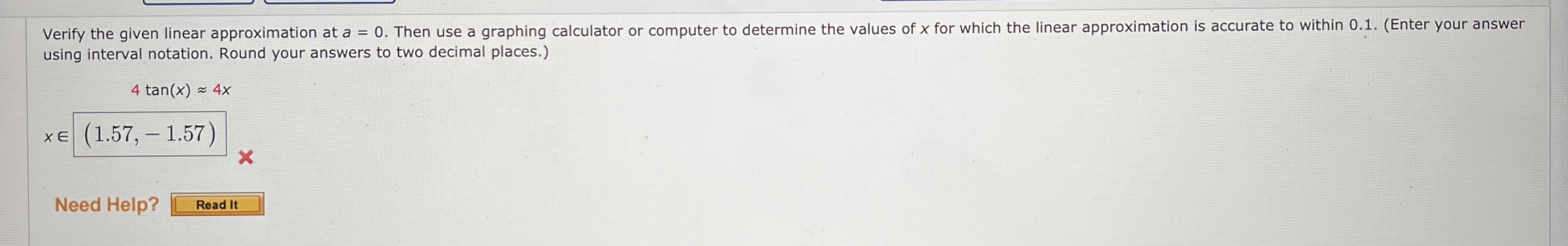 Solved Verify the given linear approximation at a=0. ﻿Then | Chegg.com