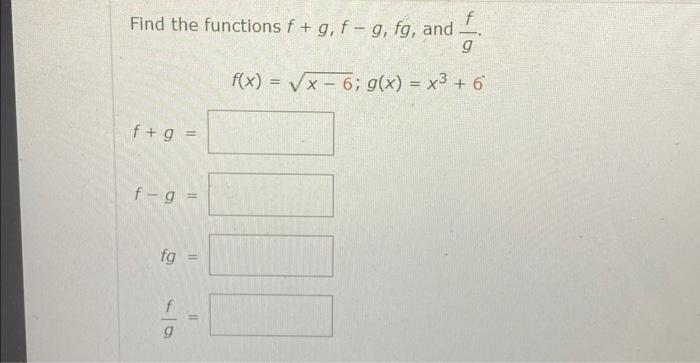 Solved Evaluate h(3), where h=g∘f. f(x)=3x2−4,g(x)=7x3+4Find | Chegg.com