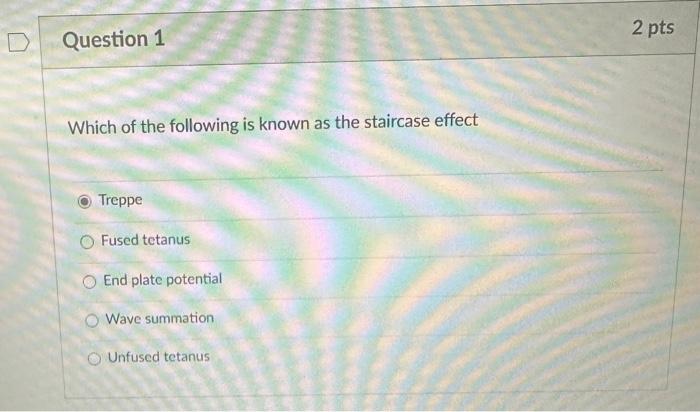 Solved Which of the following is known as the staircase | Chegg.com Solved Which of the following is known as the staircase | Chegg.com