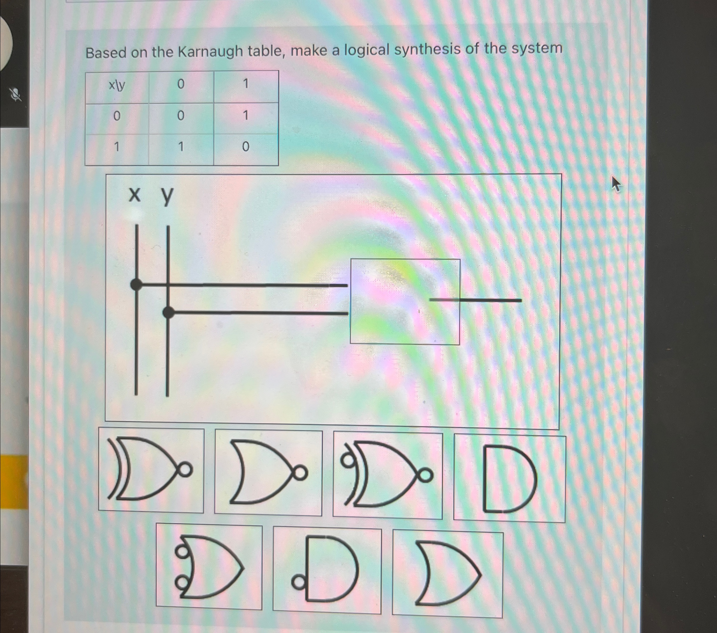 Solved Based on the Karnaugh table, make a logical synthesis | Chegg.com