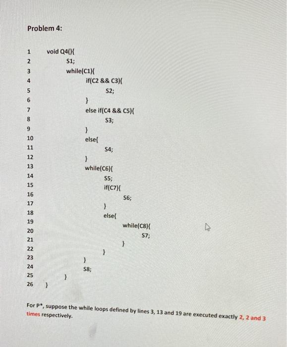 Solved draw the progam diagram compute the cyclomatic number | Chegg.com