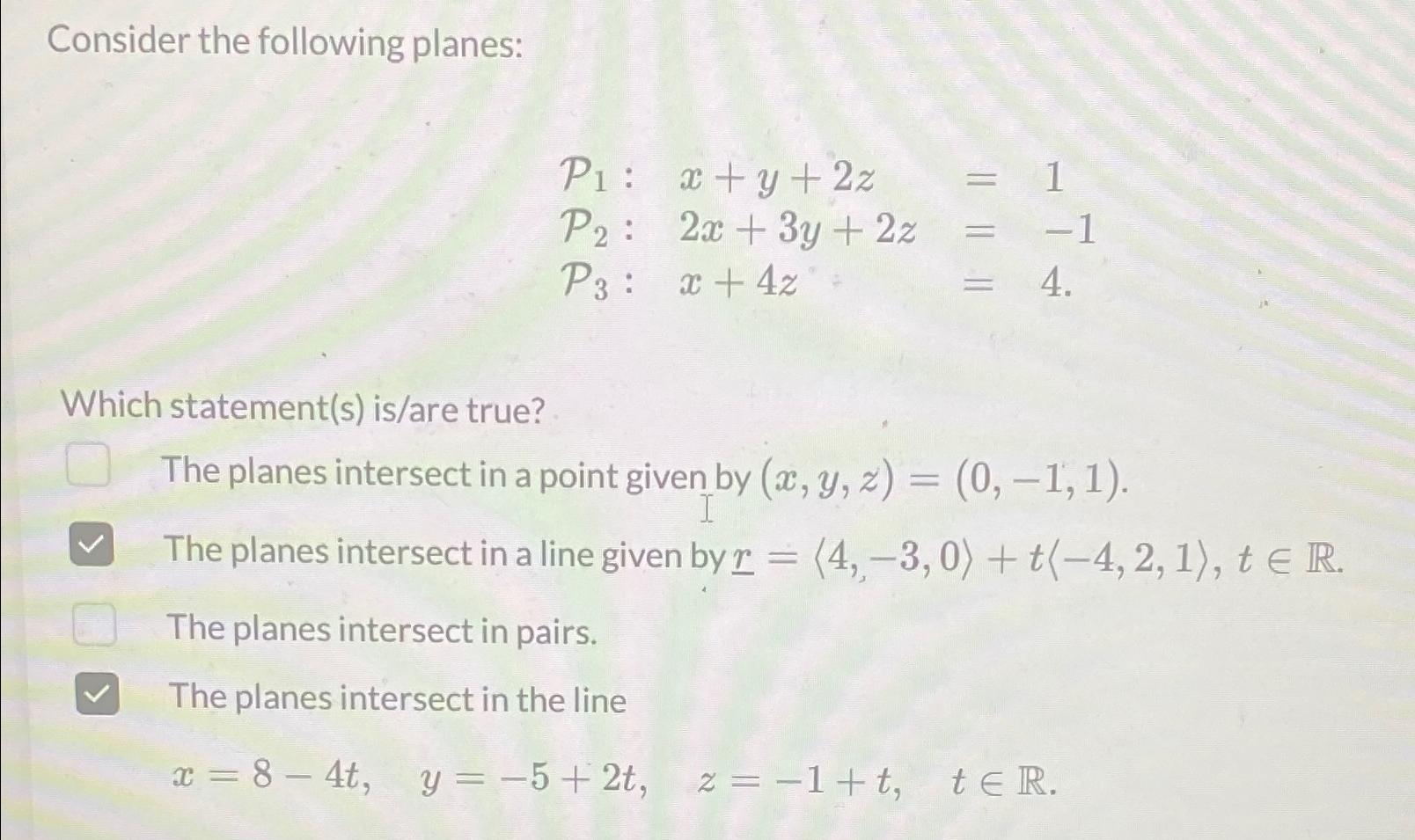 Solved Consider the following | Chegg.com