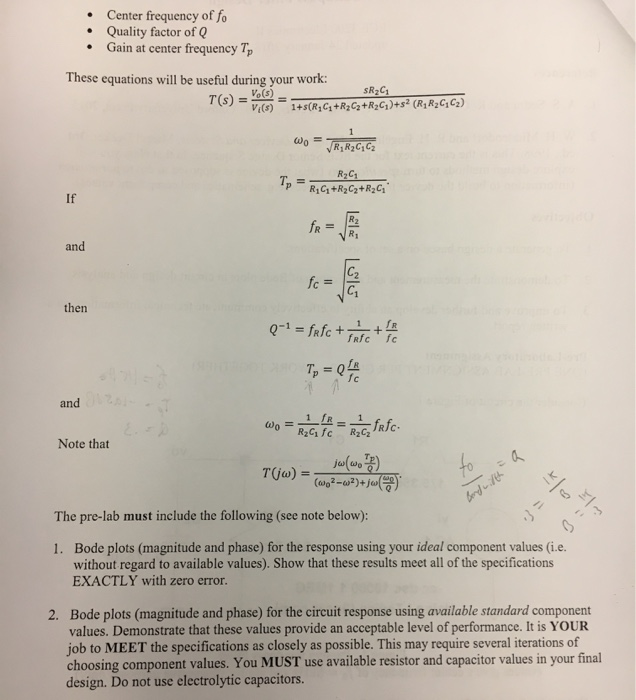 Solved Pre-Laboratory Assignment (ONE PRE-LAB ASSIGNMENT PER | Chegg.com