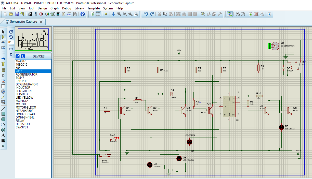 Solved The diagram shows an automated water pump controller | Chegg.com