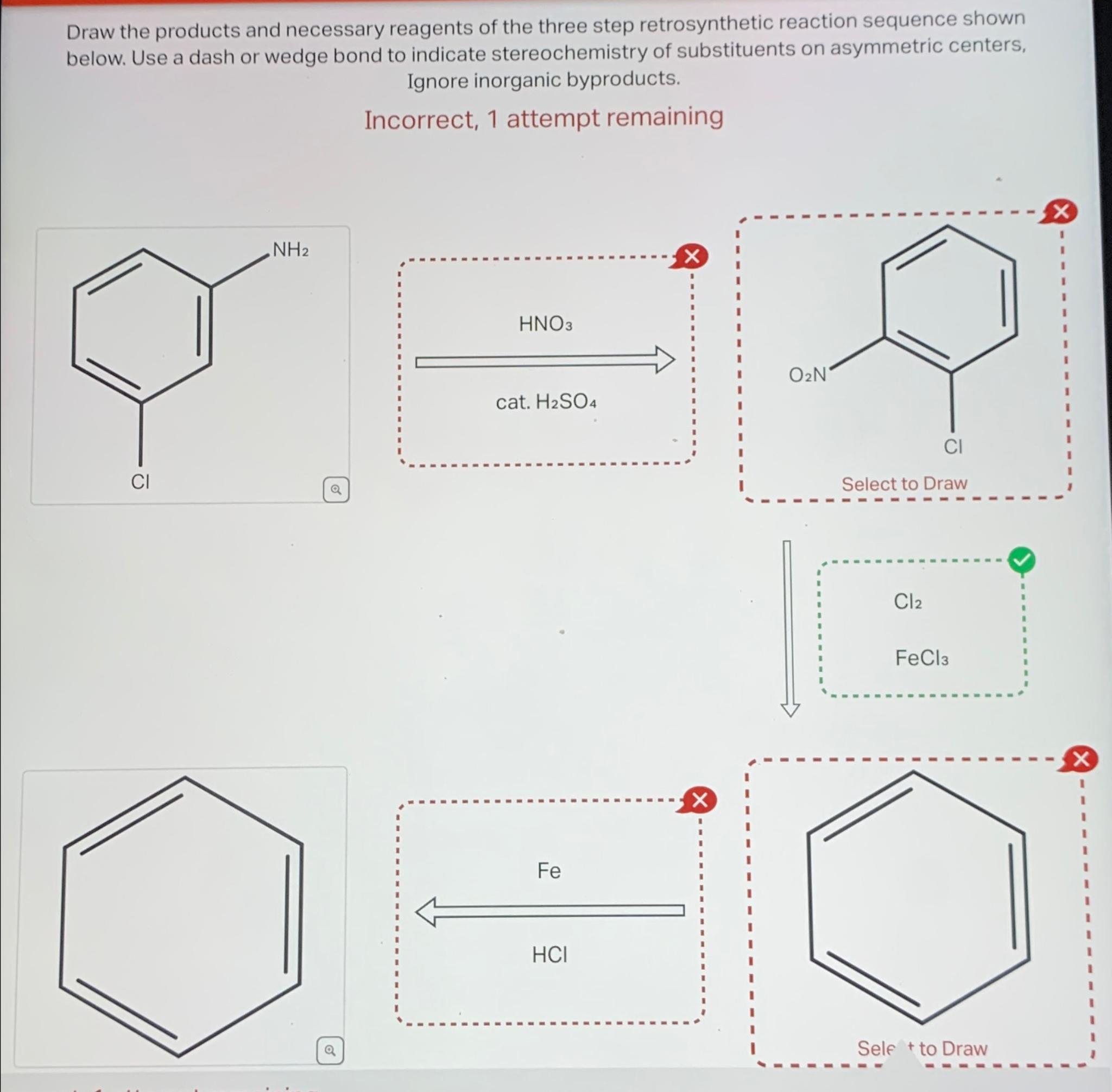 Solved Draw the products and necessary reagents of the three | Chegg.com