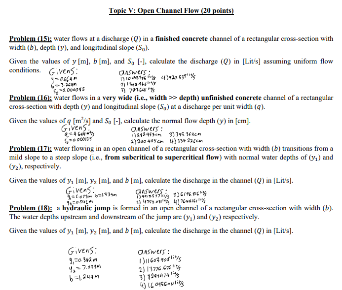 Solved PLEASE SOLVE ALL ANSWERS IN THE PICTURE, POSSIBLE | Chegg.com
