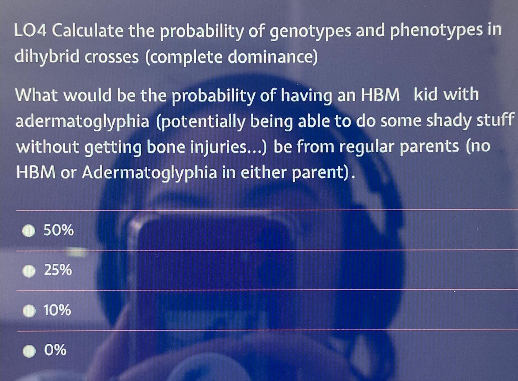 Solved LO4 ﻿Calculate the probability of genotypes and | Chegg.com