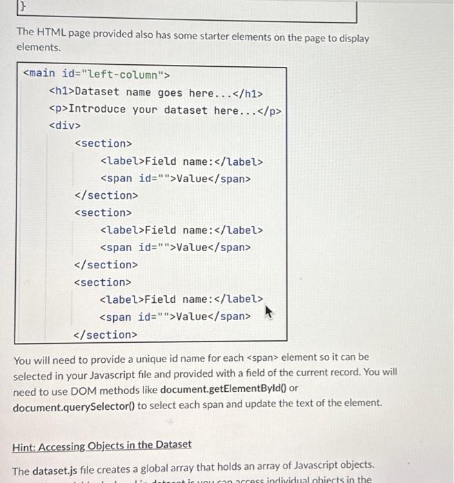 Solved //get access to our buttons let previous = document. | Chegg.com