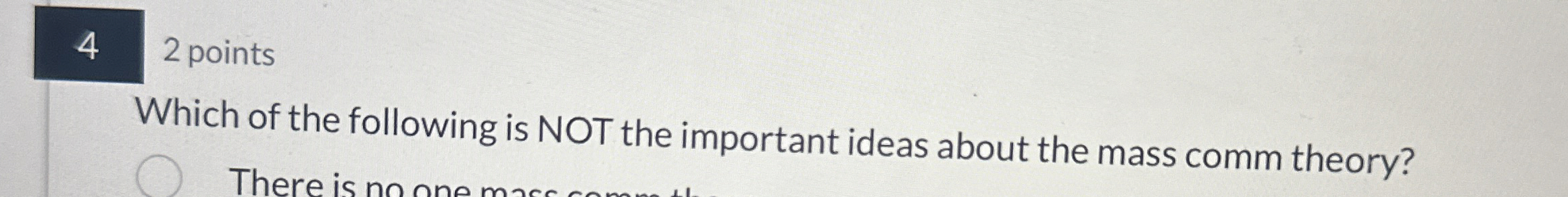 Solved 42 ﻿pointsWhich of the following is NOT the important | Chegg.com