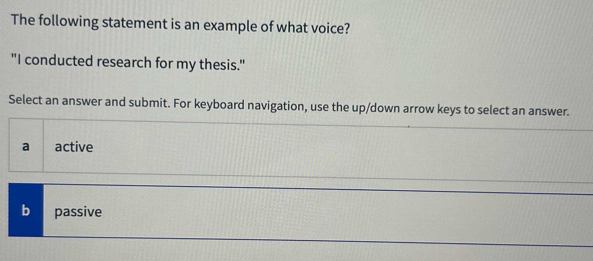 Solved The following statement is an example of what | Chegg.com