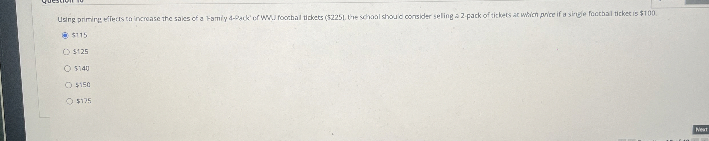 Solved Using priming effects to increase the sales of a | Chegg.com