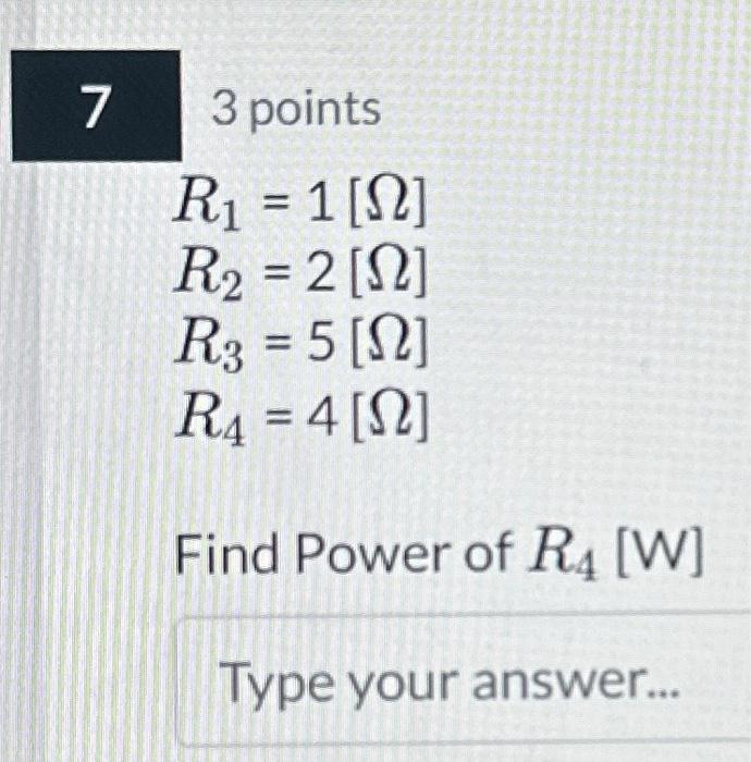 Solved 4 points R1=5[Ω]R2=2[Ω]R3=8[Ω]R4=9[Ω] Find Req = | Chegg.com