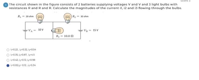 Solved The circuit shown in the figure consists of 2 | Chegg.com