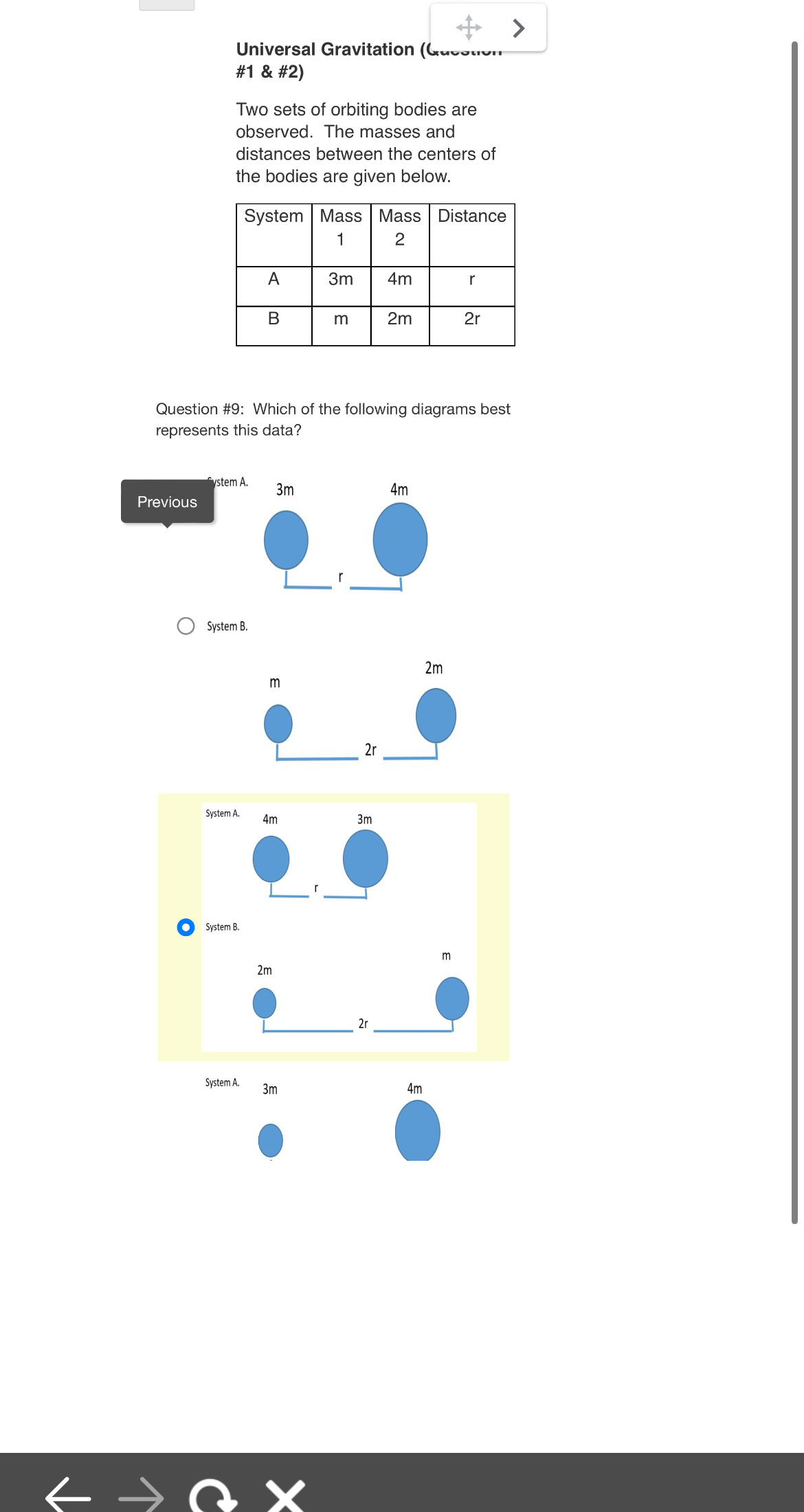 Solved Universal Gravitation (Guvo.nu.. ﻿#1 ﻿& #2)Two sets | Chegg.com