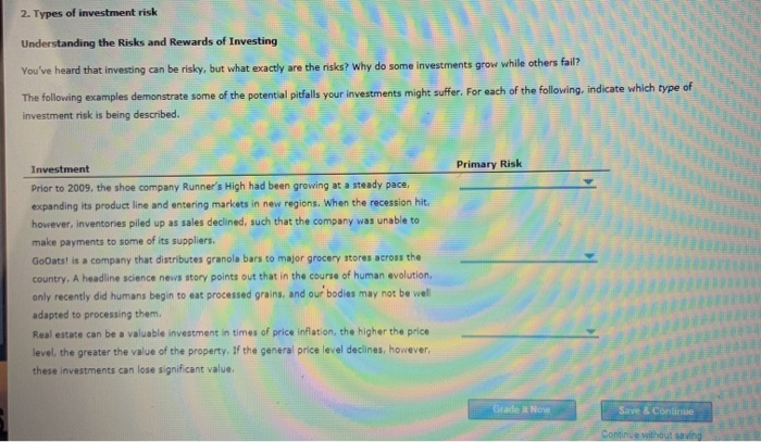 Solved possible options 1) financial risk/ purchasing power | Chegg.com