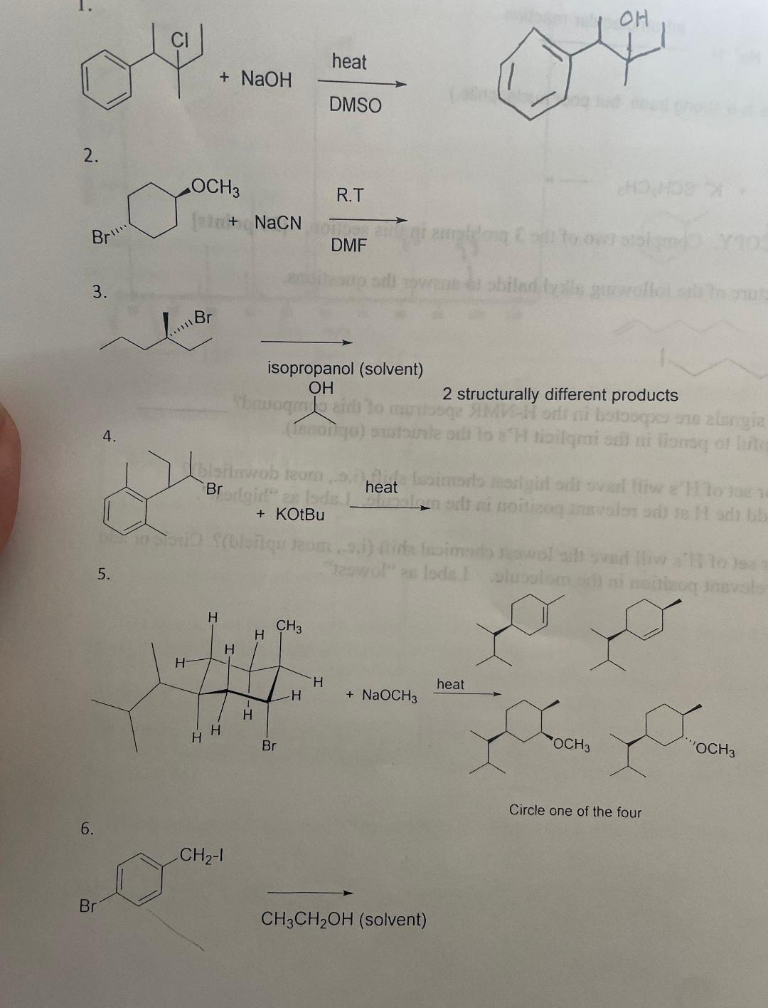 Solved 2. 3. isopropanol (solvent) 2 structurally different | Chegg.com