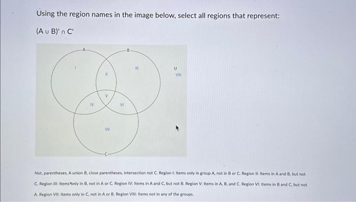 Solved Using the region names in the image below, select all | Chegg.com