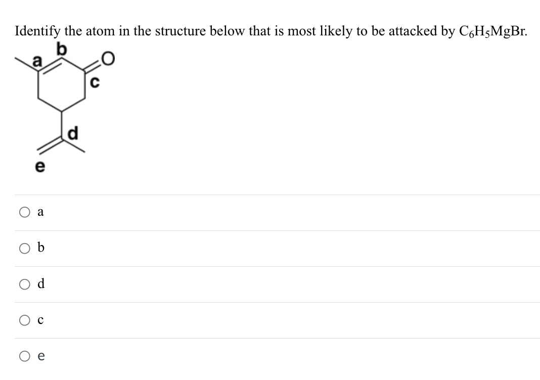 Solved Identify the atom in the structure below that is most | Chegg.com
