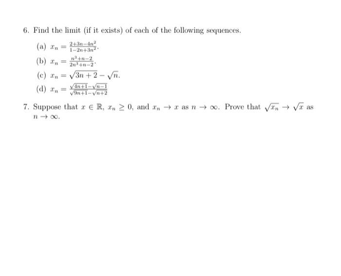 Solved =1-e. 1. Use the definition of limits to prove that | Chegg.com