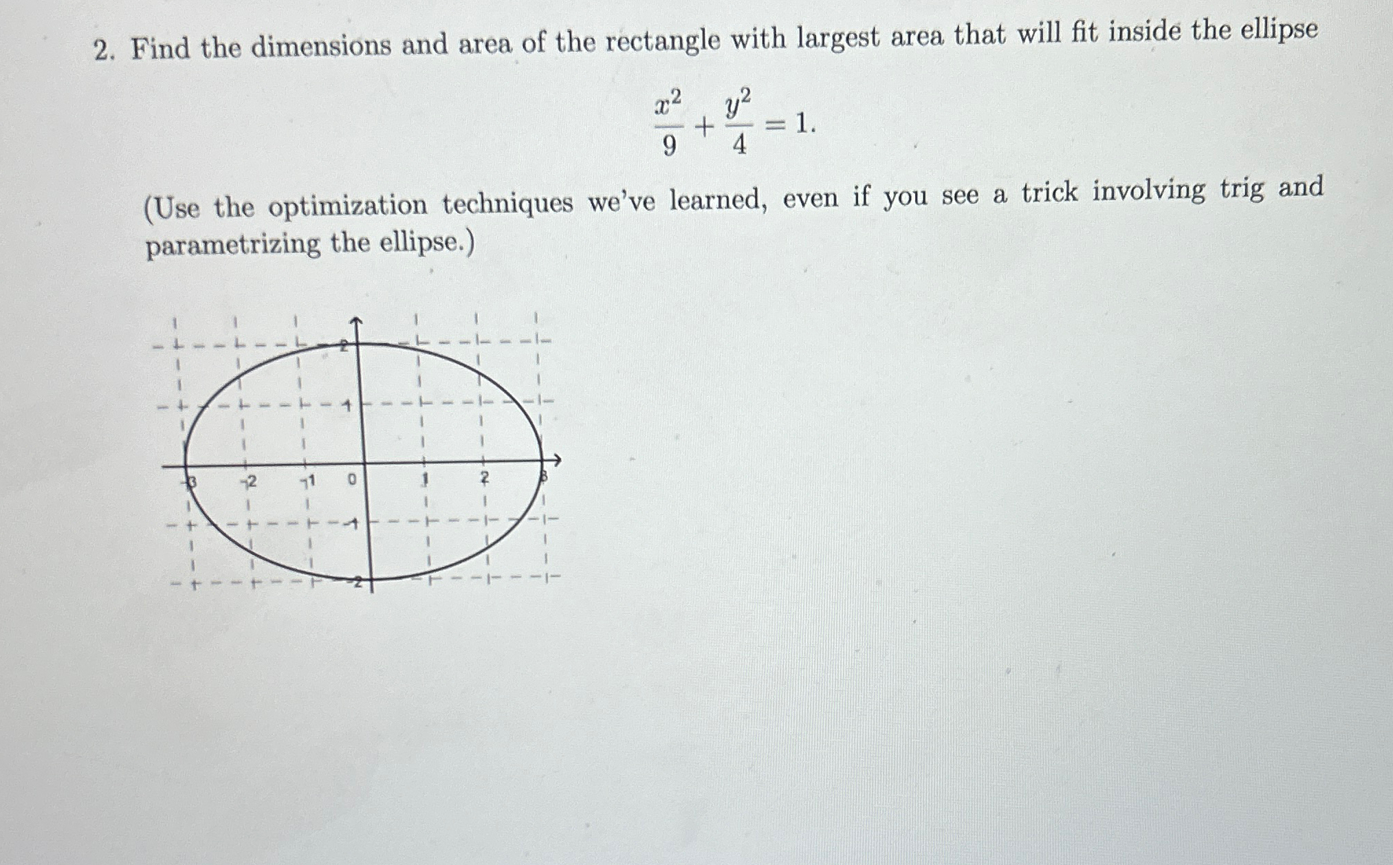 Solved Find the dimensions and area of the rectangle with | Chegg.com