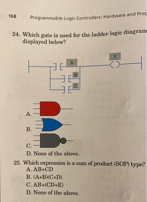 Solved 22. Which DeMorgan equivalent gate is used with the | Chegg.com