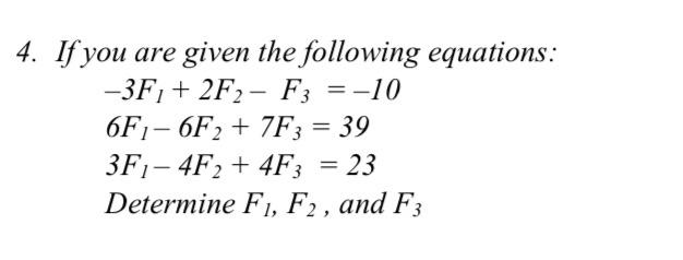Solved If you are given the following equations: | Chegg.com