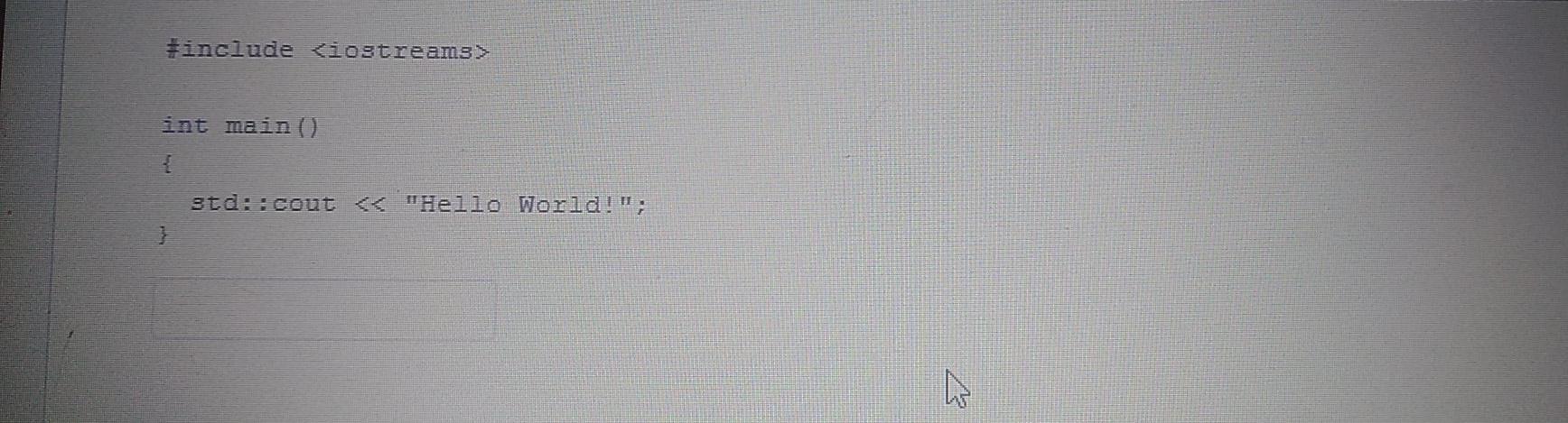Solved #include int main() std::cout