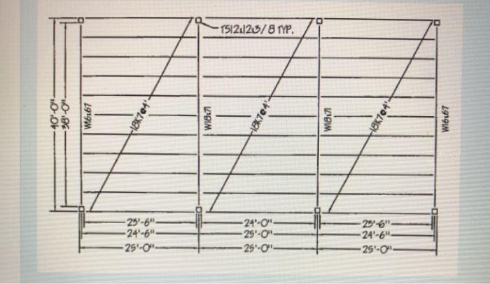 Solved Prepare a structural steel materials list for the | Chegg.com