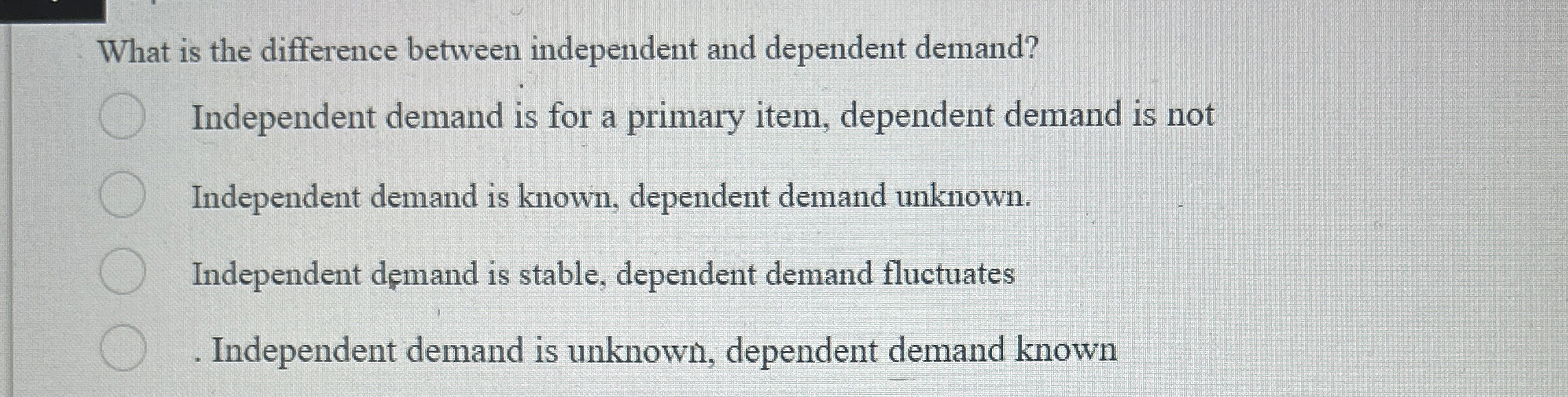 Solved What is the difference between independent and | Chegg.com