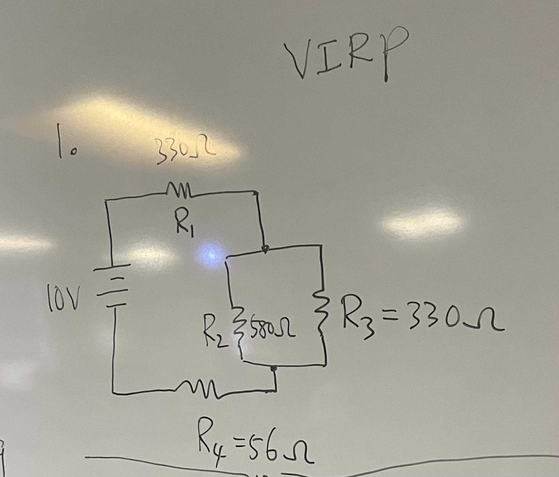 Solved Please complete combination circuit and place on VIRP | Chegg.com