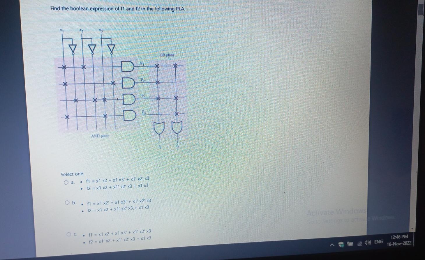 Solved Find the boolean expression of f1 and f2 in the | Chegg.com