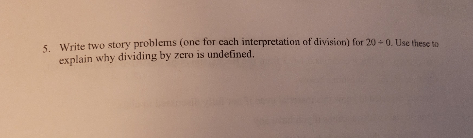 Solved Write two story problems (one for each interpretation | Chegg.com
