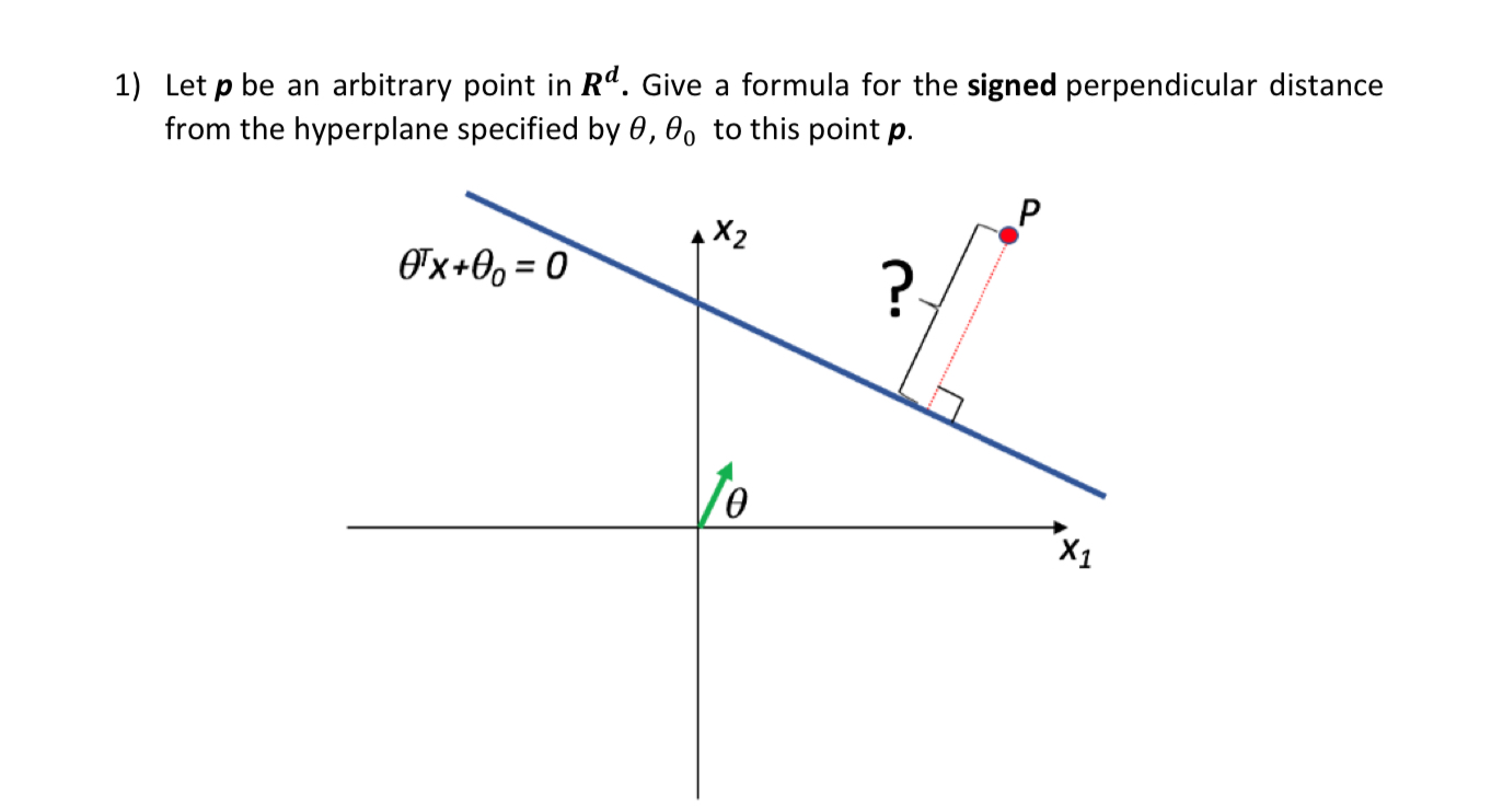 Solved Let p ﻿be an arbitrary point in Rd. ﻿Give a formula | Chegg.com