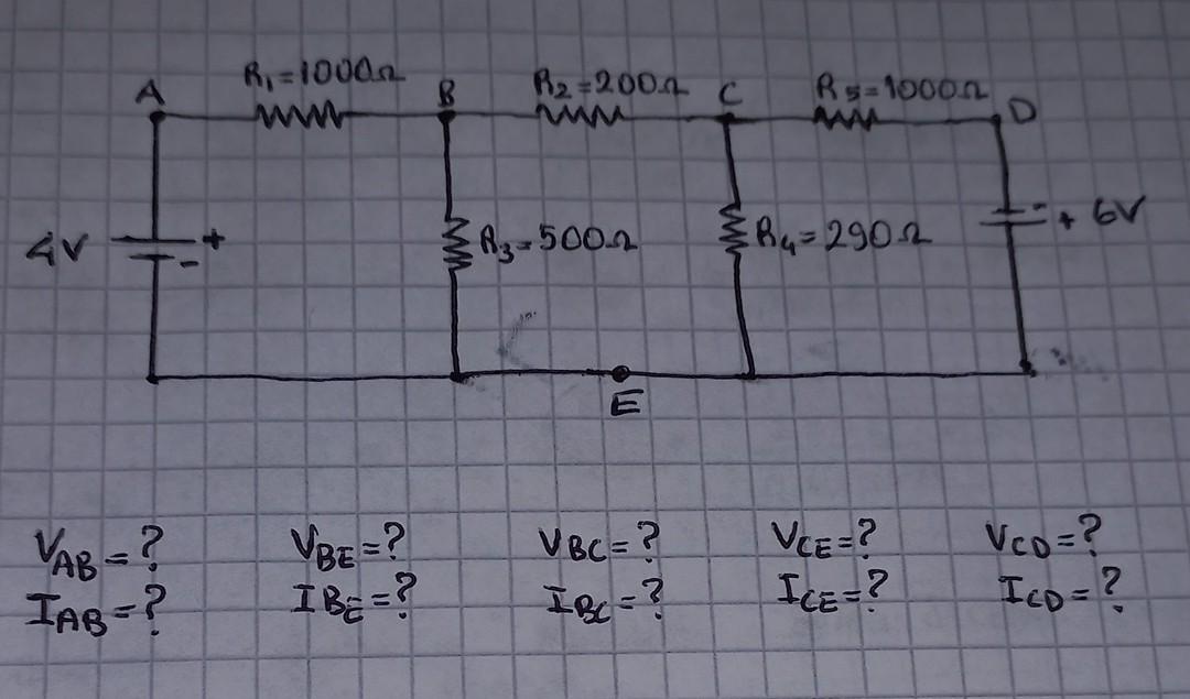 Solved VAB=?IAB=?VBE=?IBE=?VBC=?IBC=?VCE=?ICE=?VCD=?ICD= ? | Chegg.com